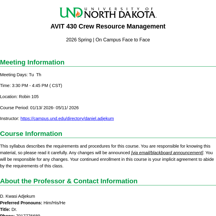 Simple Syllabus